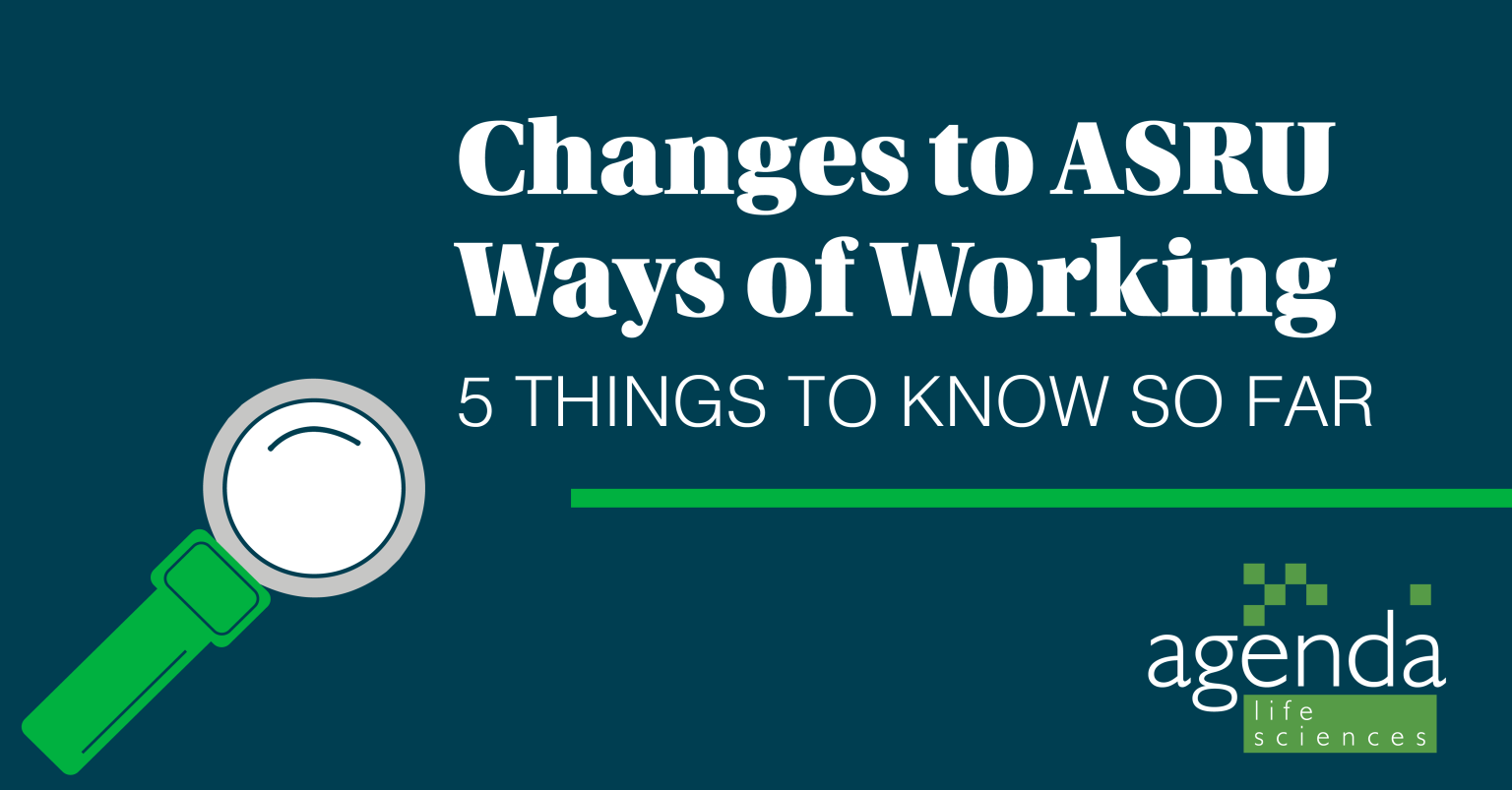Changes to ASRU Ways of Working: Clarity, Structure, Audits